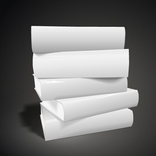 Blank books Royalty Free Vector Image - VectorStock