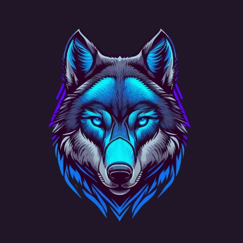 Wolf head Royalty Free Vector Image - VectorStock