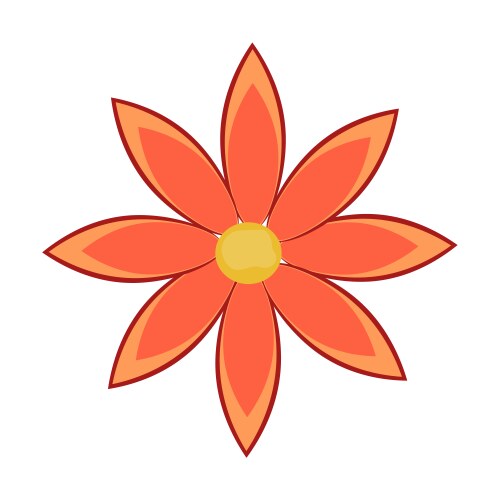 Orange Flower Cartoon Vector Images (over 64,000)