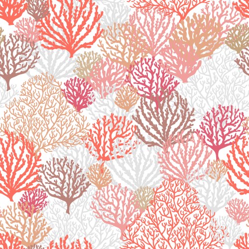 Coral pattern Royalty Free Vector Image - VectorStock