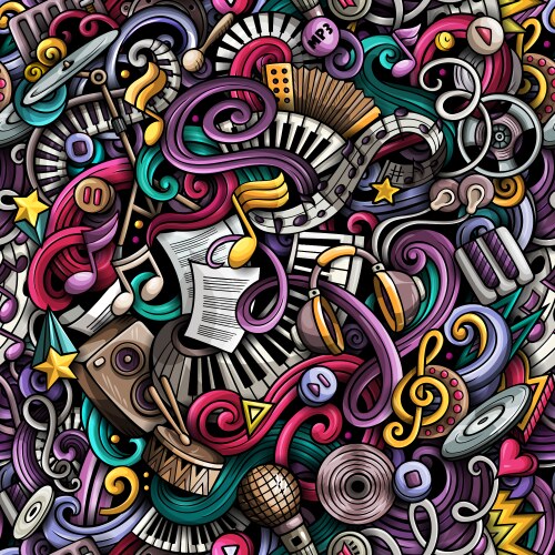 Music pattern Royalty Free Vector Image - VectorStock