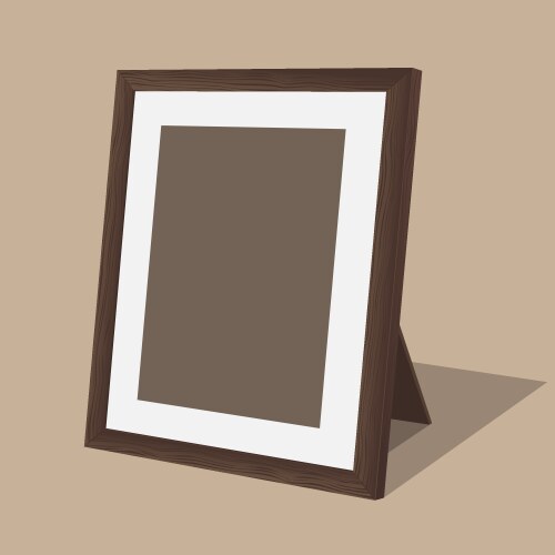 Square wooden frame Royalty Free Vector Image - VectorStock