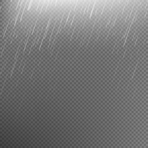Realistic falling rain background Royalty Free Vector Image