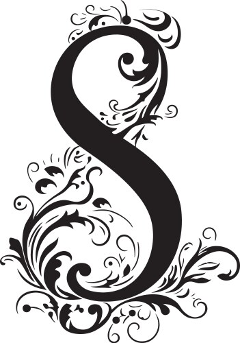 Stylish Font Letter S Vector Images (over 5,800)