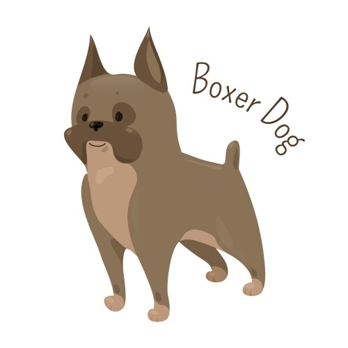 Boxer Dog Cartoon Vector Images (over 2,300)