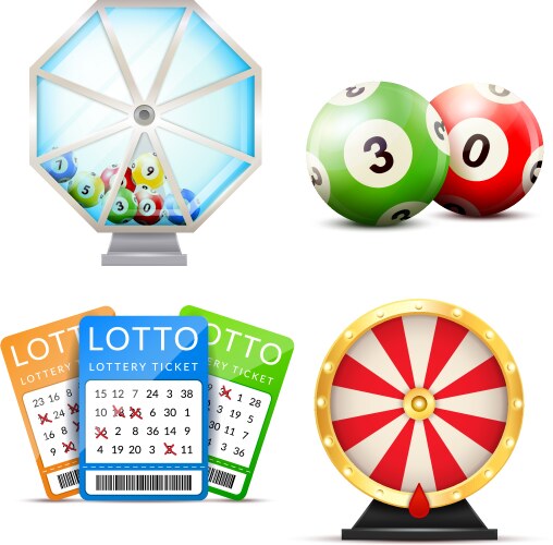 Balls with numbers of lottery lotto or bingo game Vector Image