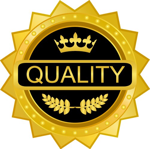 Classic gold label Royalty Free Vector Image - VectorStock