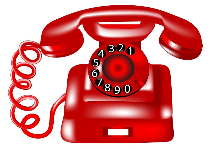 Red telephone Royalty Free Vector Image - VectorStock