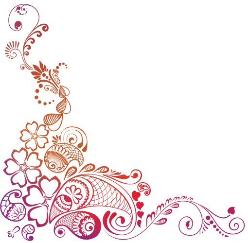 Baroque set of vintage elements Royalty Free Vector Image