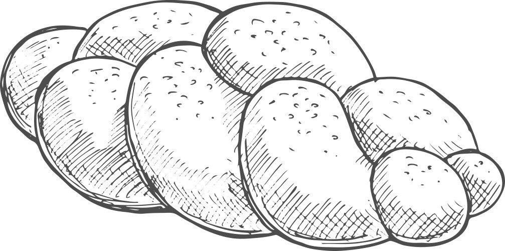 Rustic bread sketch Royalty Free Vector Image - VectorStock