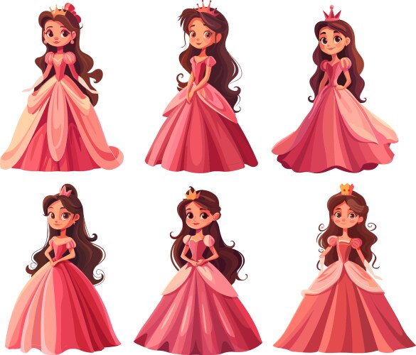 Cute Princess Vector Images (over 44,000)