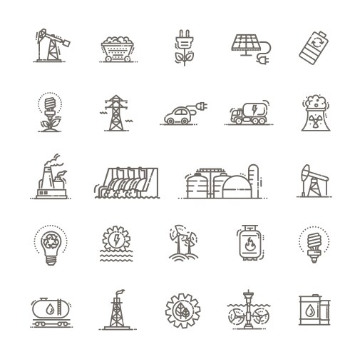 Education and learning thin line icons set Vector Image