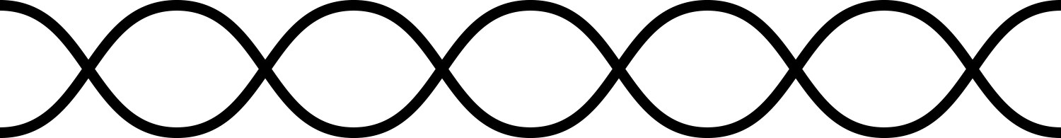 Border frame wavy line divider geometric shape Vector Image