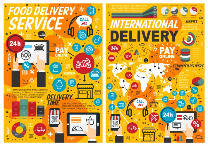 Delivery Infographics Vector Images (over 110,000)