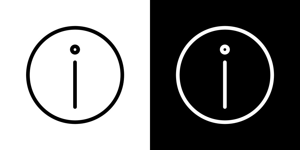 Information icon Royalty Free Vector Image - VectorStock