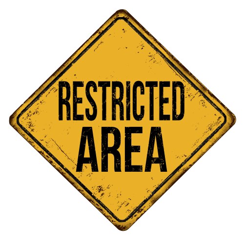 Restricted Area Sign Vector Images (over 10,000)