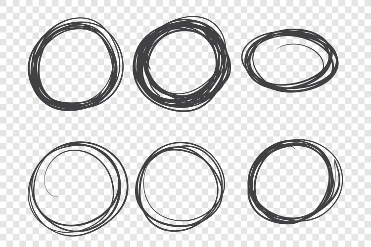 Gold and silver round chrome frame on transparent Vector Image