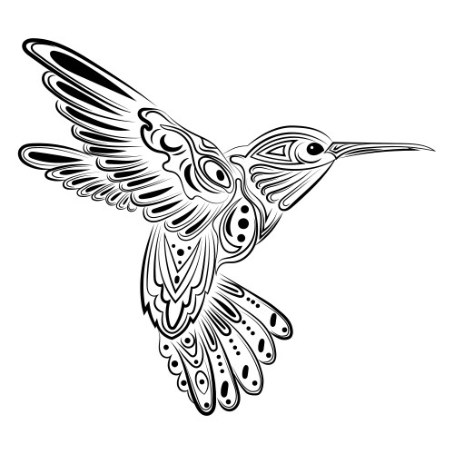 Hummingbird Outline Vector Images (over 2,900)