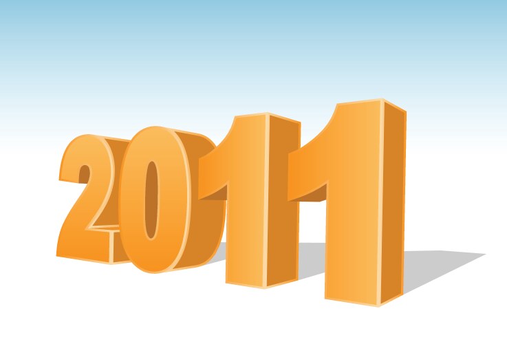 2011 year Royalty Free Vector Image - VectorStock