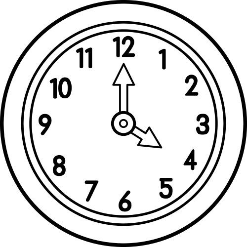Wall Clock Drawing Vector Images (over 1,700)