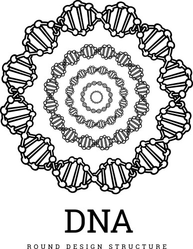 Graphic dna structure Royalty Free Vector Image