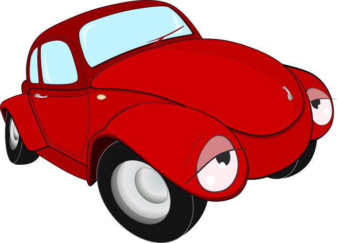 Cartoon toy wind up car Royalty Free Vector Image