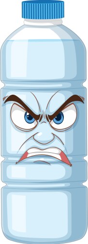 Angry water bottle Vector Images & Graphics for Commercial Use ...