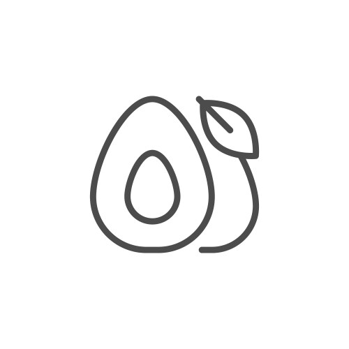 Avocado Outline Vector Images (over 6,600)