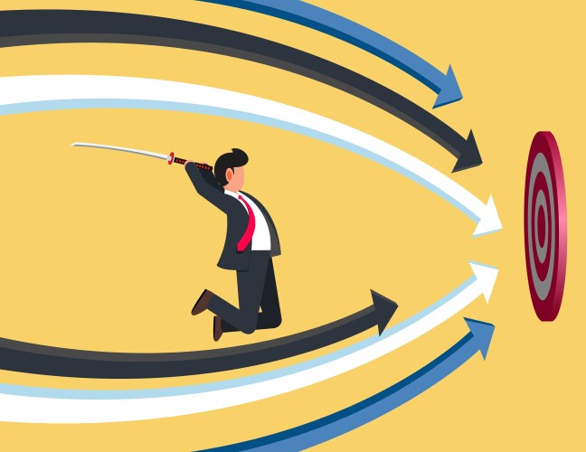 Goal and selection Royalty Free Vector Image - VectorStock