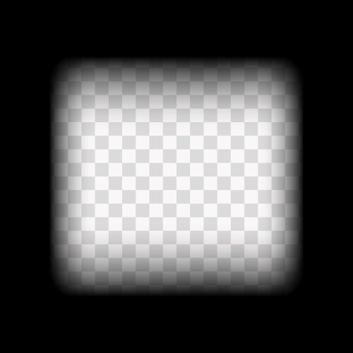 Old cinematic frame overlay texture on transparent