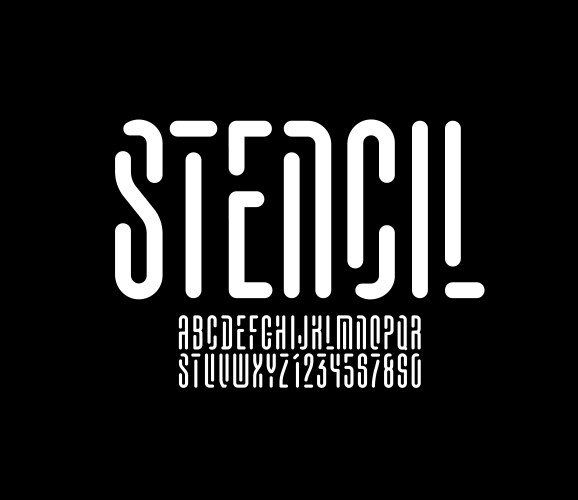 Piano font Royalty Free Vector Image - VectorStock