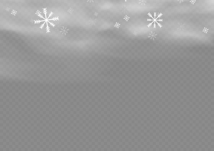 White gradient winter snow wind with fog Vector Image