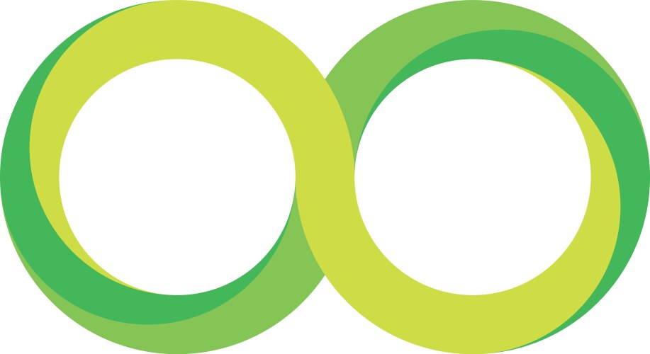 Gold infinity symbol Royalty Free Vector Image