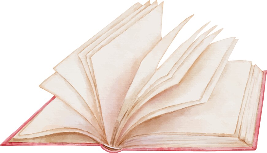 Red closed book with bookmark hand drawn Vector Image