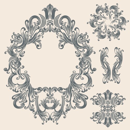 Victorian frame Royalty Free Vector Image - VectorStock