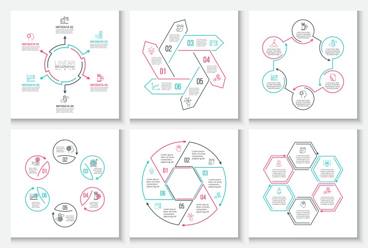 Observation infographic template Royalty Free Vector Image