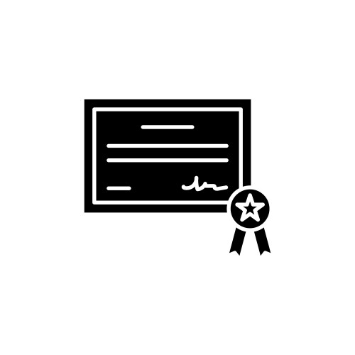 Diploma icon set academic qualification Royalty Free Vector