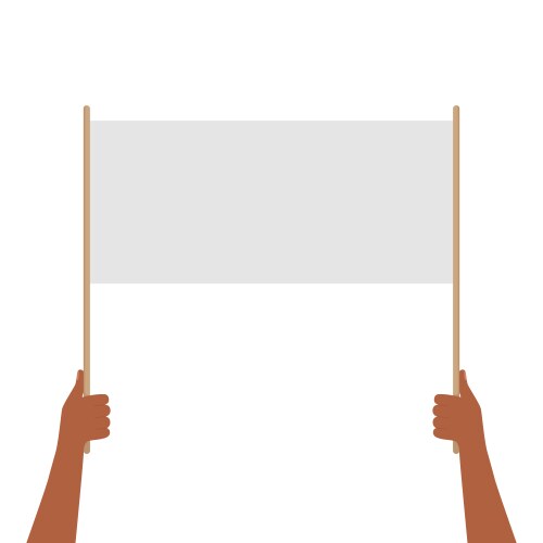 Hand Holding Placard Vector Images (over 6,300)