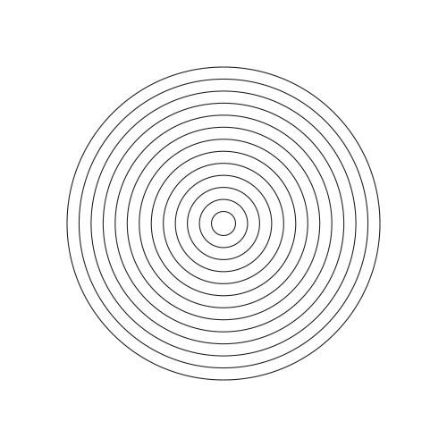 Circle diagram divided on equal segments Vector Image
