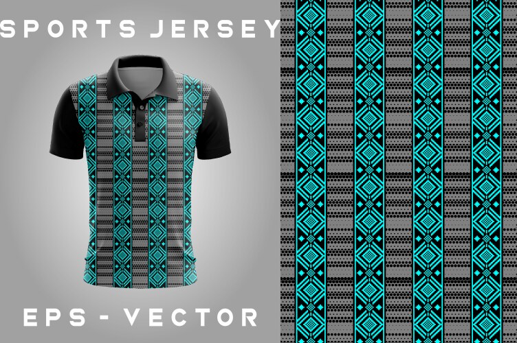 Sports jersey and background design Royalty Free Vector