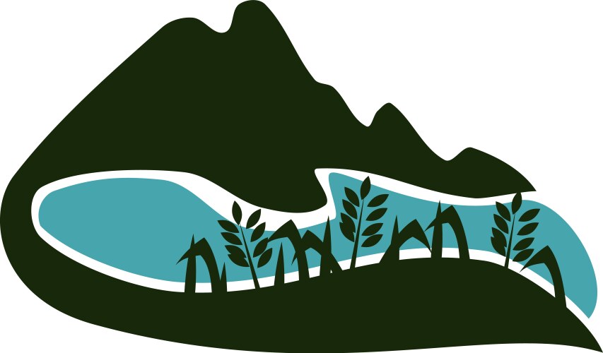 River valley diagram for education Royalty Free Vector Image