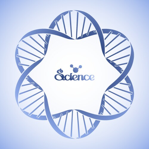 Graphic dna structure Royalty Free Vector Image