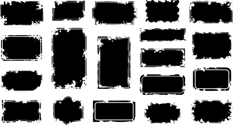 Grunge overlay abstract frame – Royalty-Free Vector | VectorStock