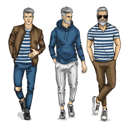 Man model Royalty Free Vector Image - VectorStock