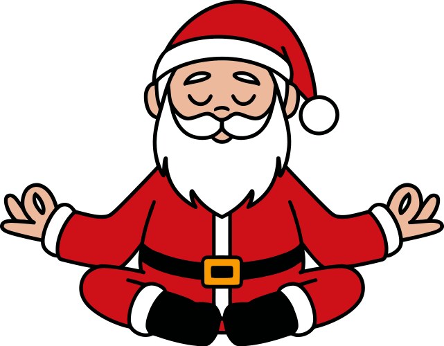 Santa Claus Yoga Vector Images (over 190)