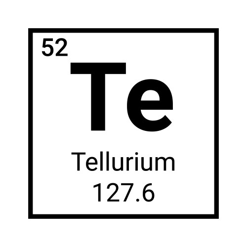 Tellurium Symbol Chemical Symbol Tellurium Vector Images (59)