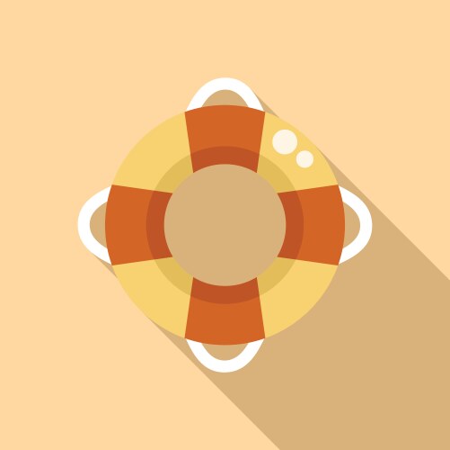 Lifebuoy floating on water helping drowning people