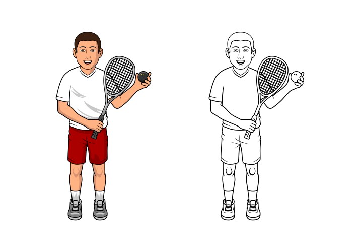 Squash Player Vector Images (over 430)