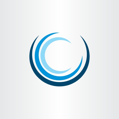 Abstract water wave ocean logo icon design Vector Image
