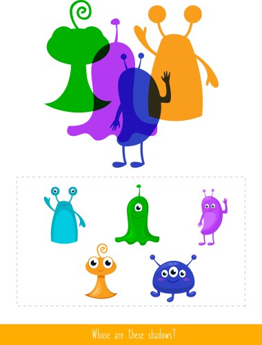 Whose are these shadows Royalty Free Vector Image